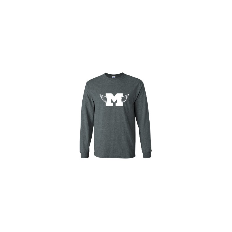 Morton Red Wings Long Sleeve Tee Adult Brand Gildan Size Small Adult ...